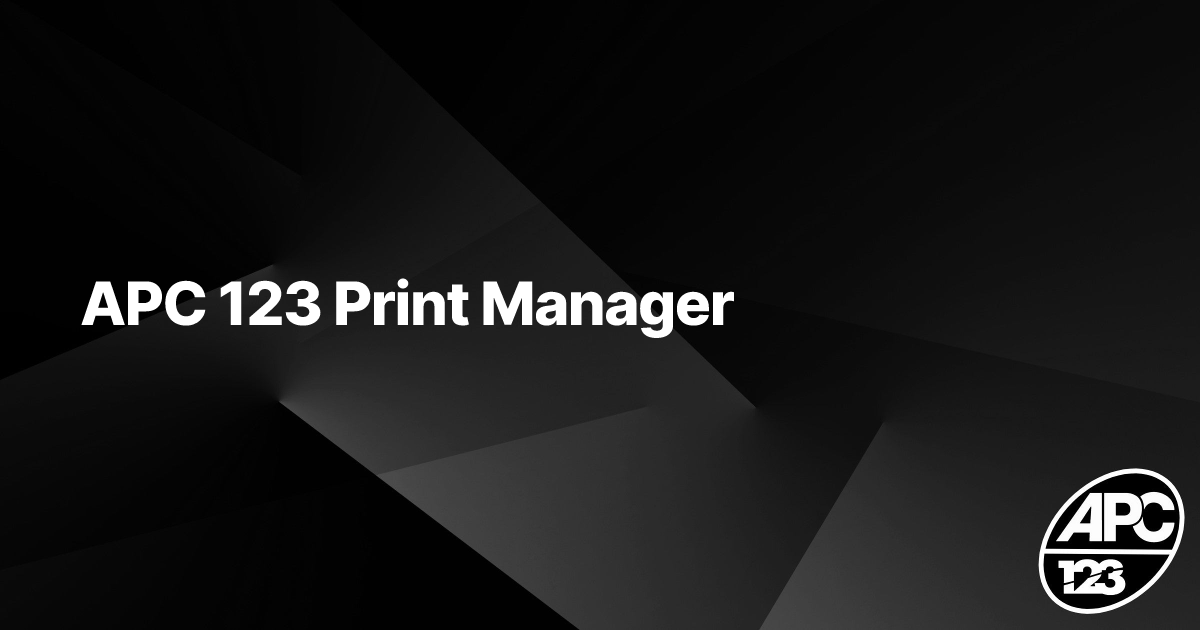 APC 123 Print Manager