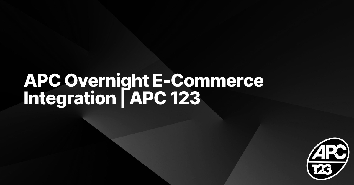 APC Overnight E-Commerce Integration | APC 123