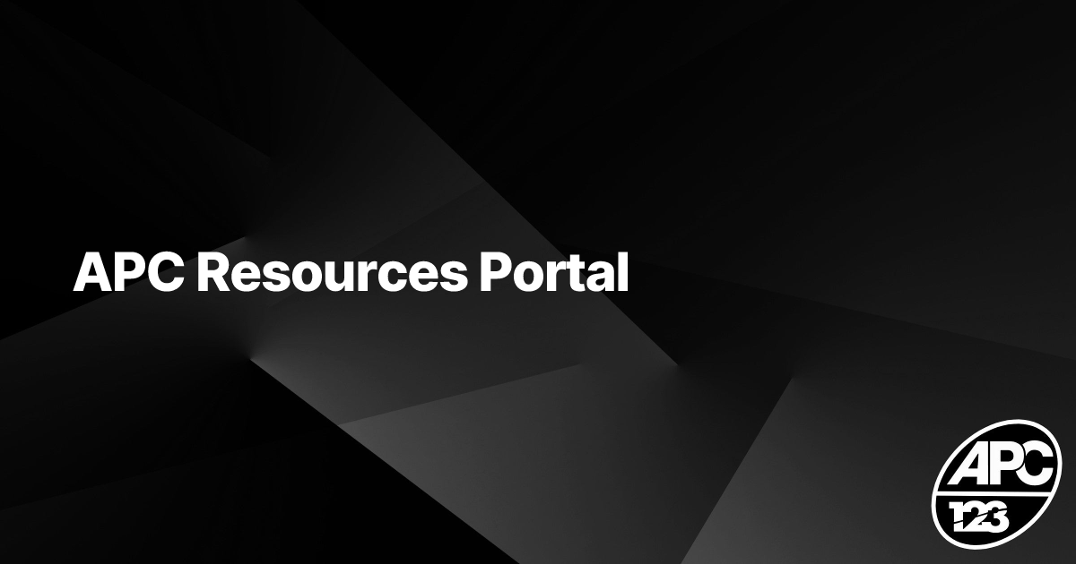 Welcome to the APC Resources page | APC 123